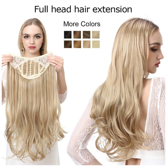 Accessories | 24 613 Beach Blonde Full Head Upart Extensions | Poshmark
